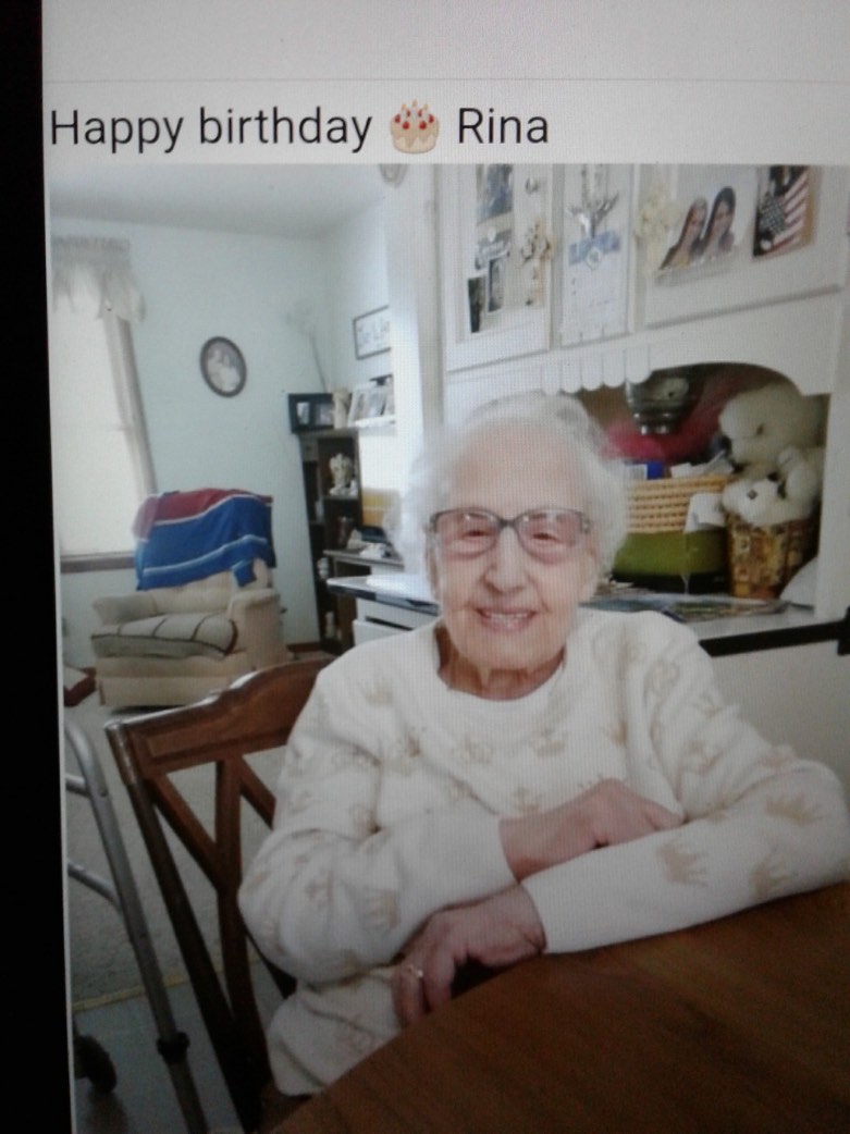 Solve My great Aunt Rina was 105 when this was taken her birthday was ...