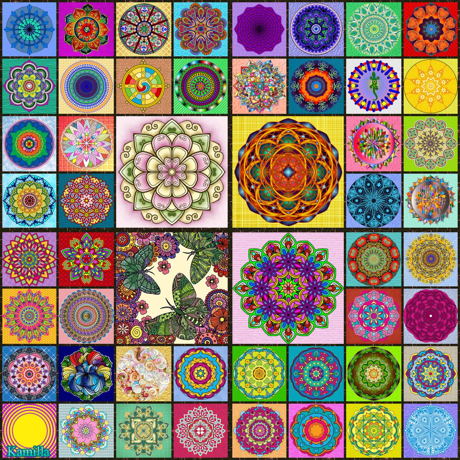 Solve Mandalas jigsaw puzzle online with 144 pieces