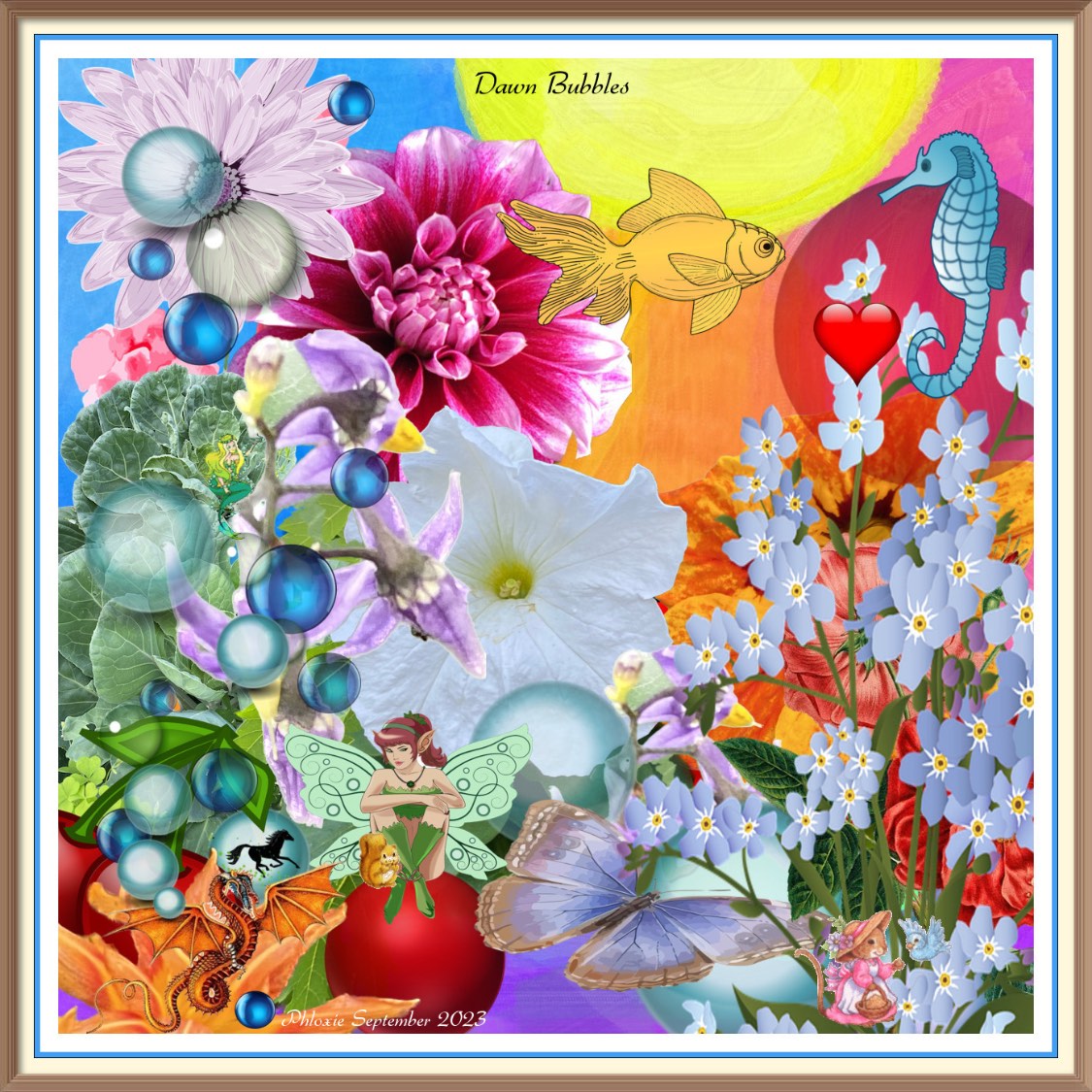 Solve Dawn Bubbles jigsaw puzzle online with 16 pieces