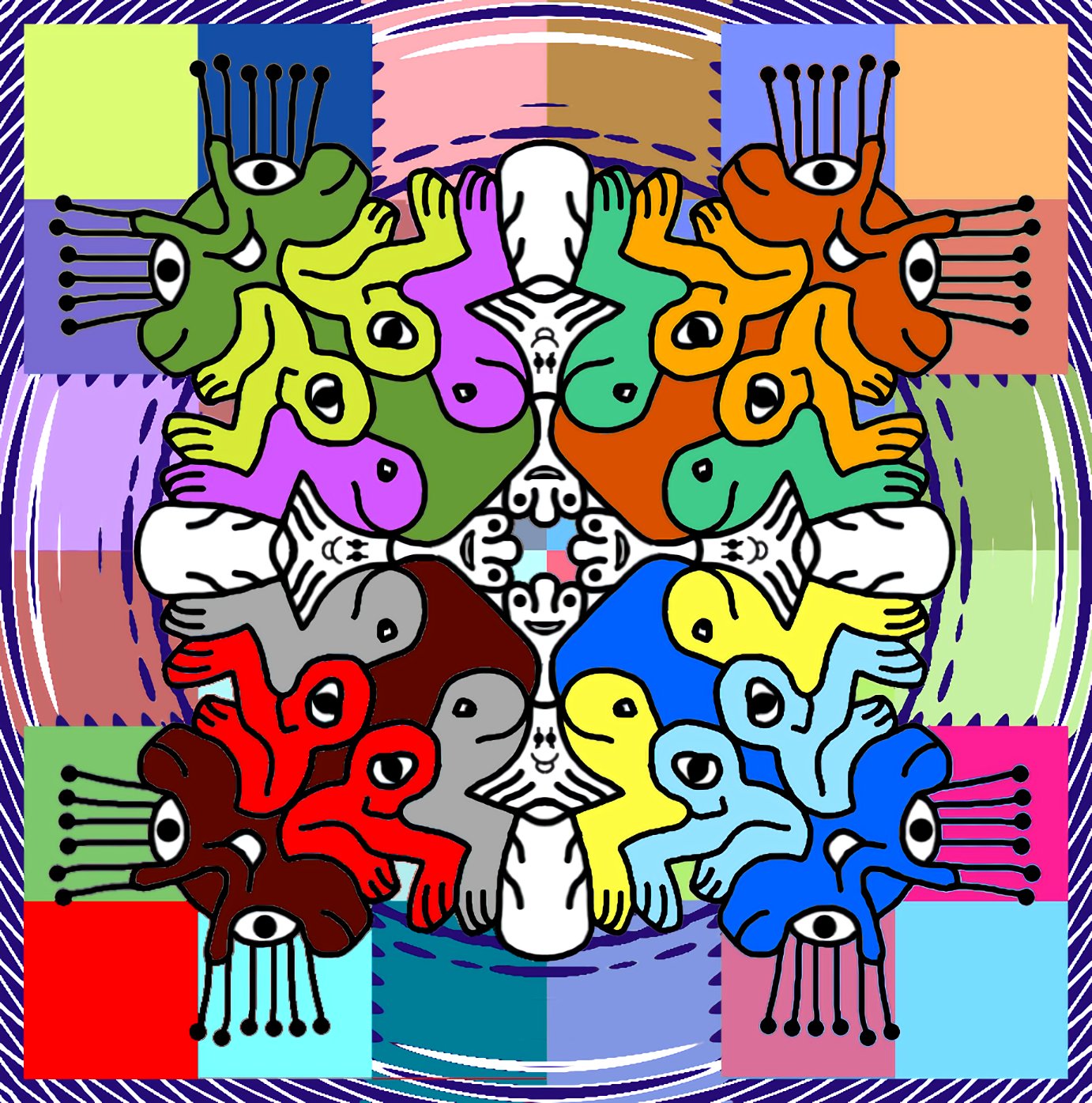 Solve more friends jigsaw puzzle online with 441 pieces