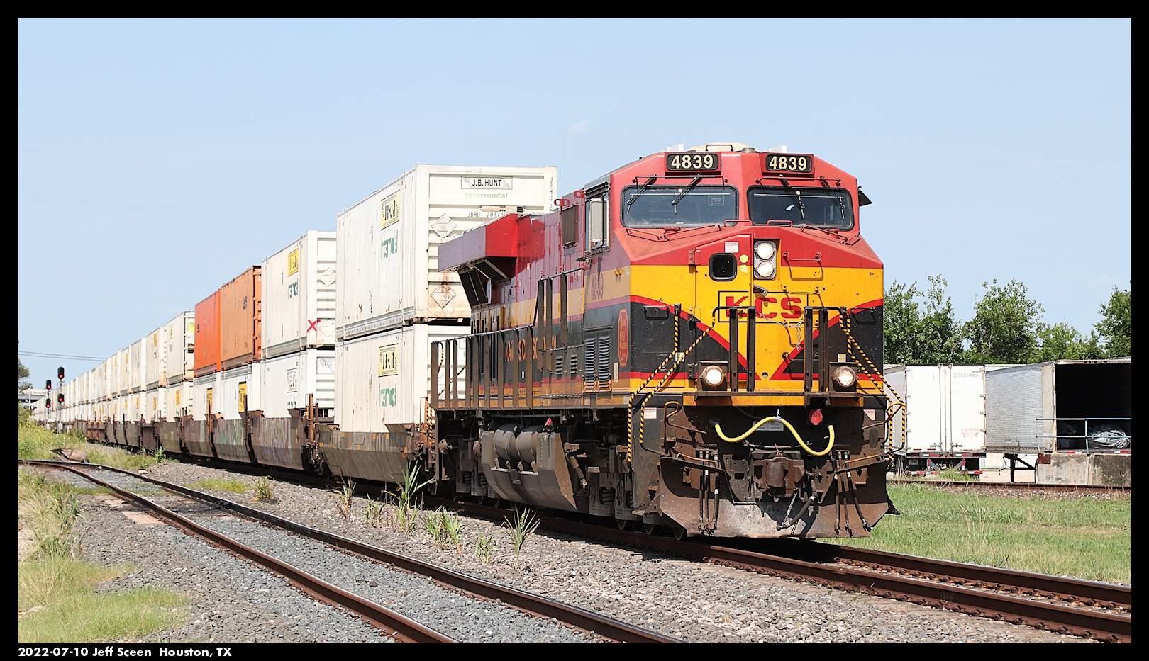 Solve KCS Stack Train in Houston, TX jigsaw puzzle online with 104 pieces