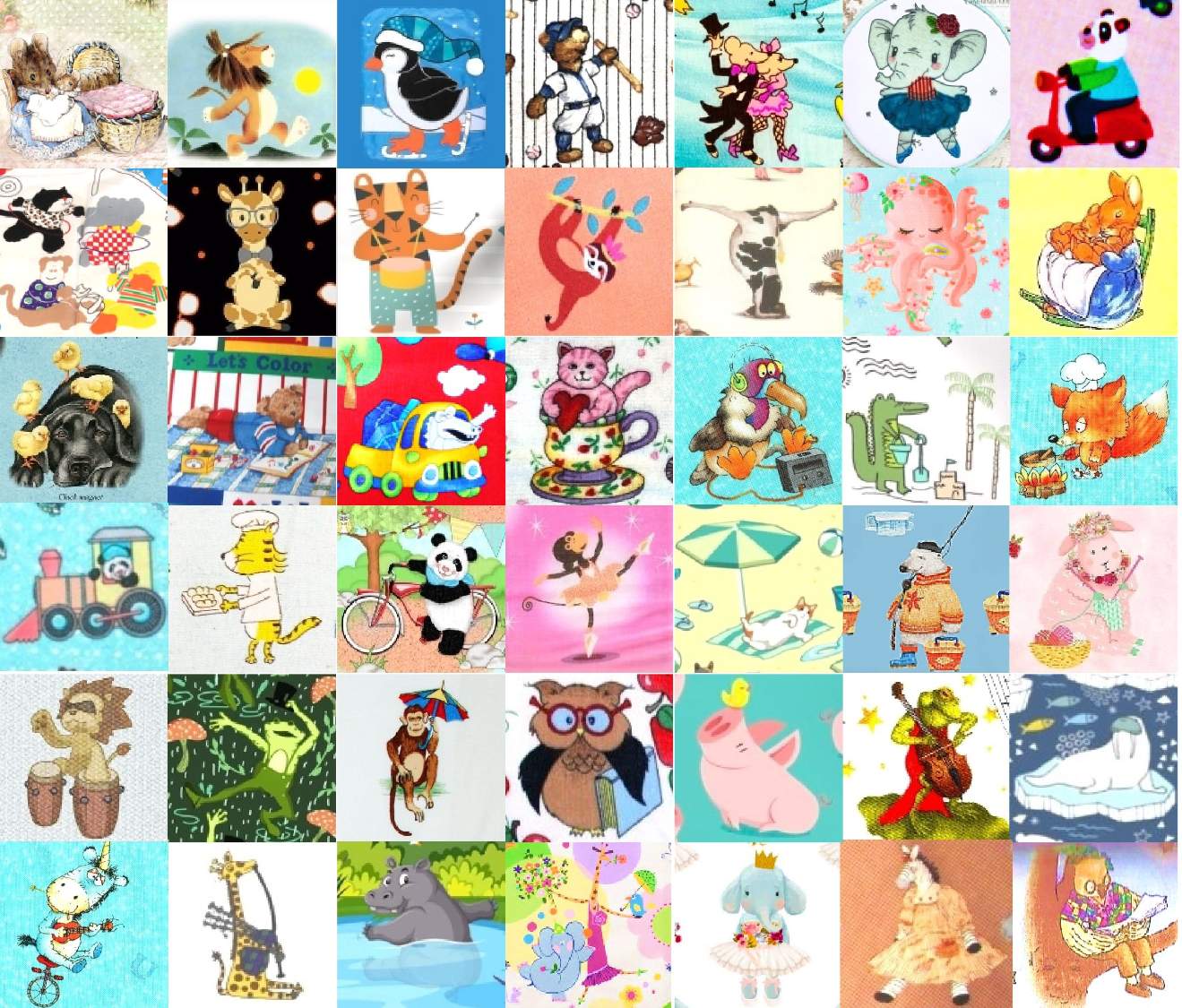 Jigsaw Puzzle | PATCHWORK ANIMALS DOING THEIR OWN THINGS | 72 pieces ...