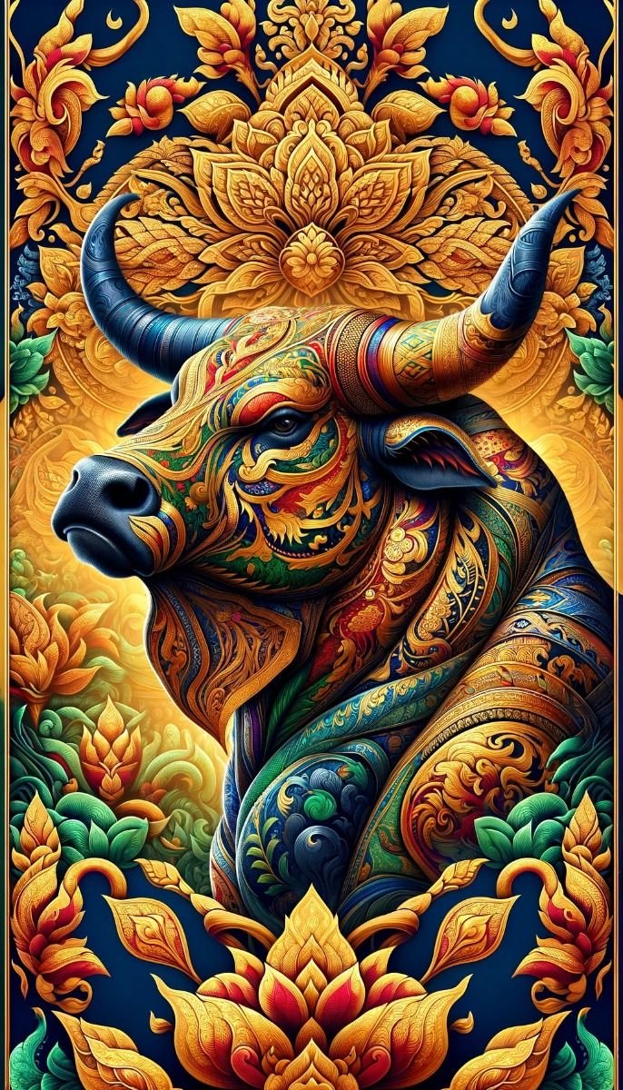 Solve Noble Bull jigsaw puzzle online with 84 pieces