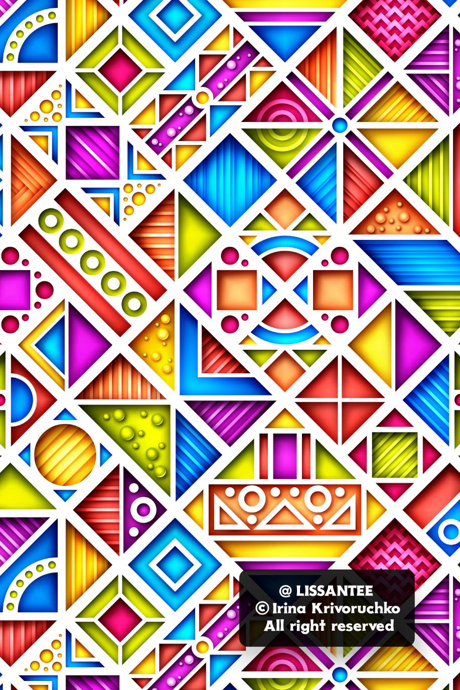 Solve 3d geometric pattern g1_1v-1 (version for mobile) jigsaw puzzle ...