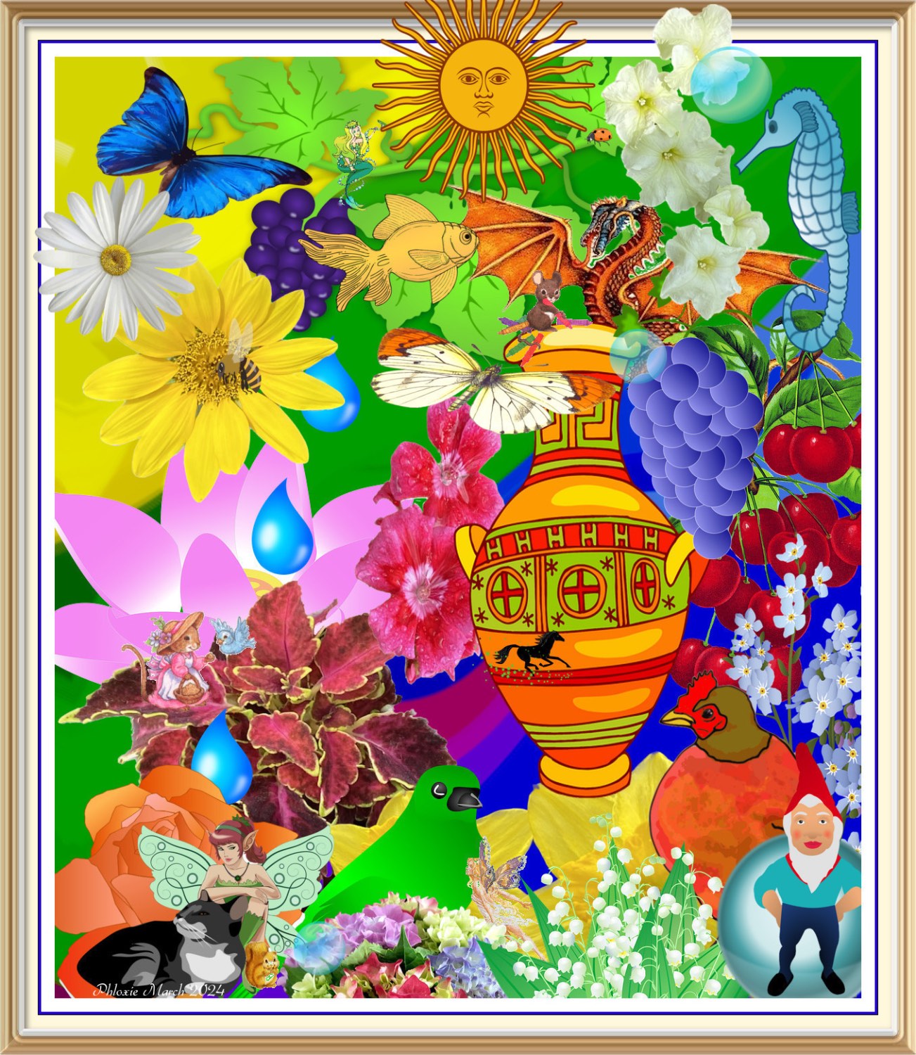 Solve Clip Art Collage jigsaw puzzle online with 598 pieces