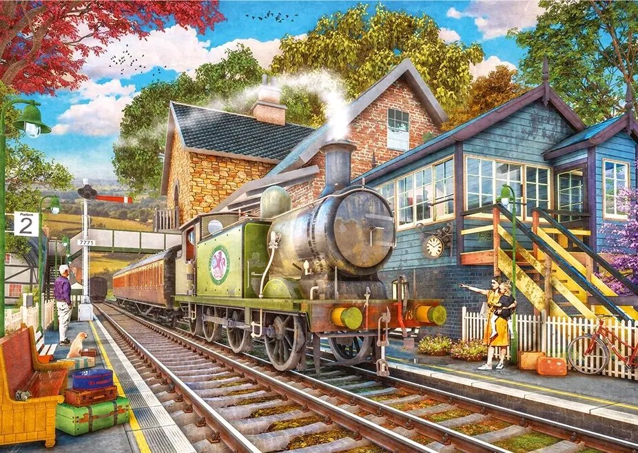 Solve Vintage Train (1,528) jigsaw puzzle online with 70 pieces