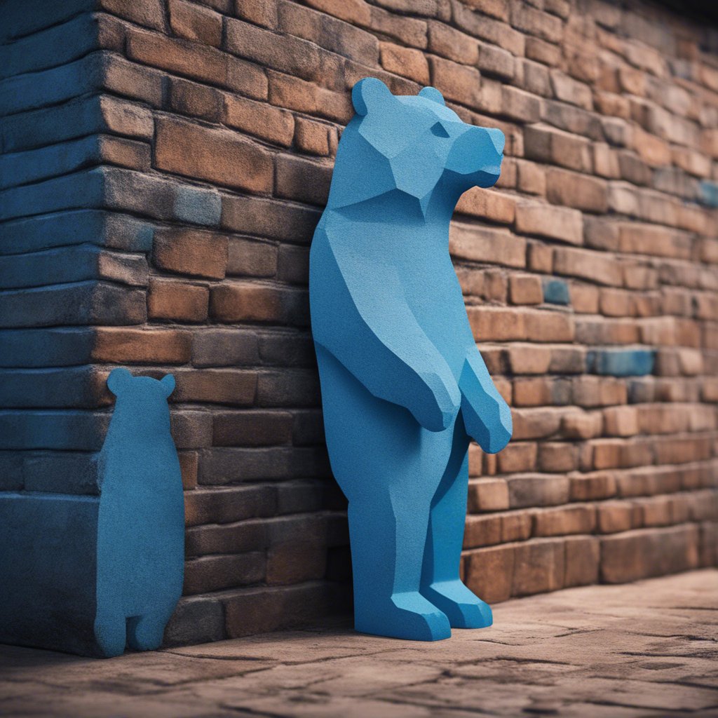 Solve Street corner bear jigsaw puzzle online with 9 pieces