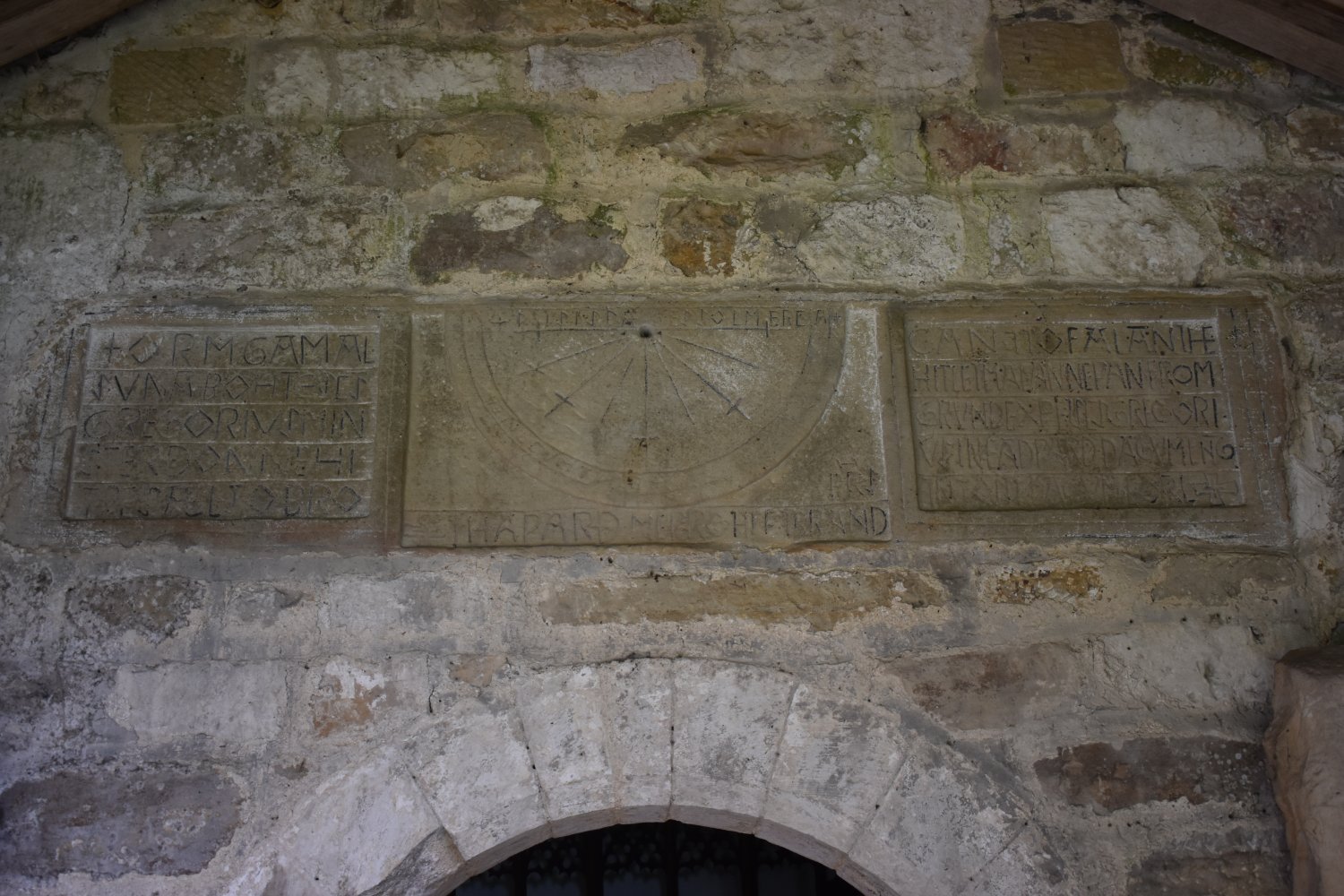 Solve The Anglo Saxon Sun Dial @St. Gregory's Minster Kirkdale N. Yorkshire, England jigsaw ...