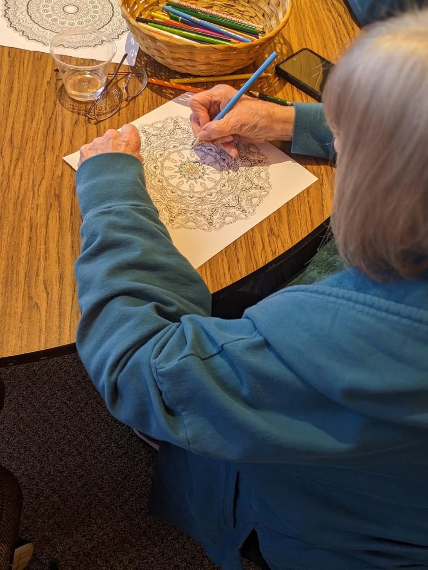 Solve Coloring a mandala jigsaw puzzle online with 12 pieces