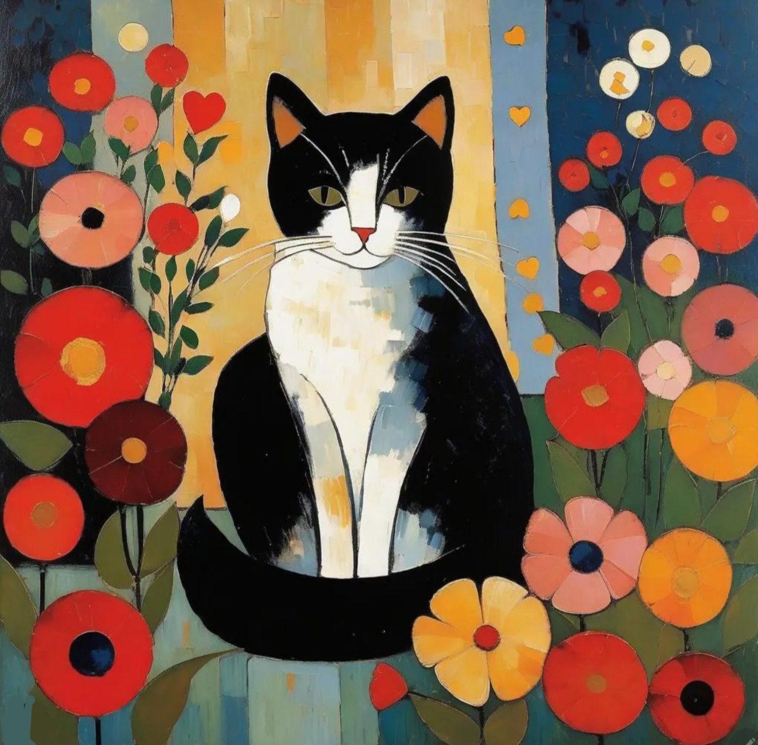 Solve Modigliani's Cat jigsaw puzzle online with 100 pieces