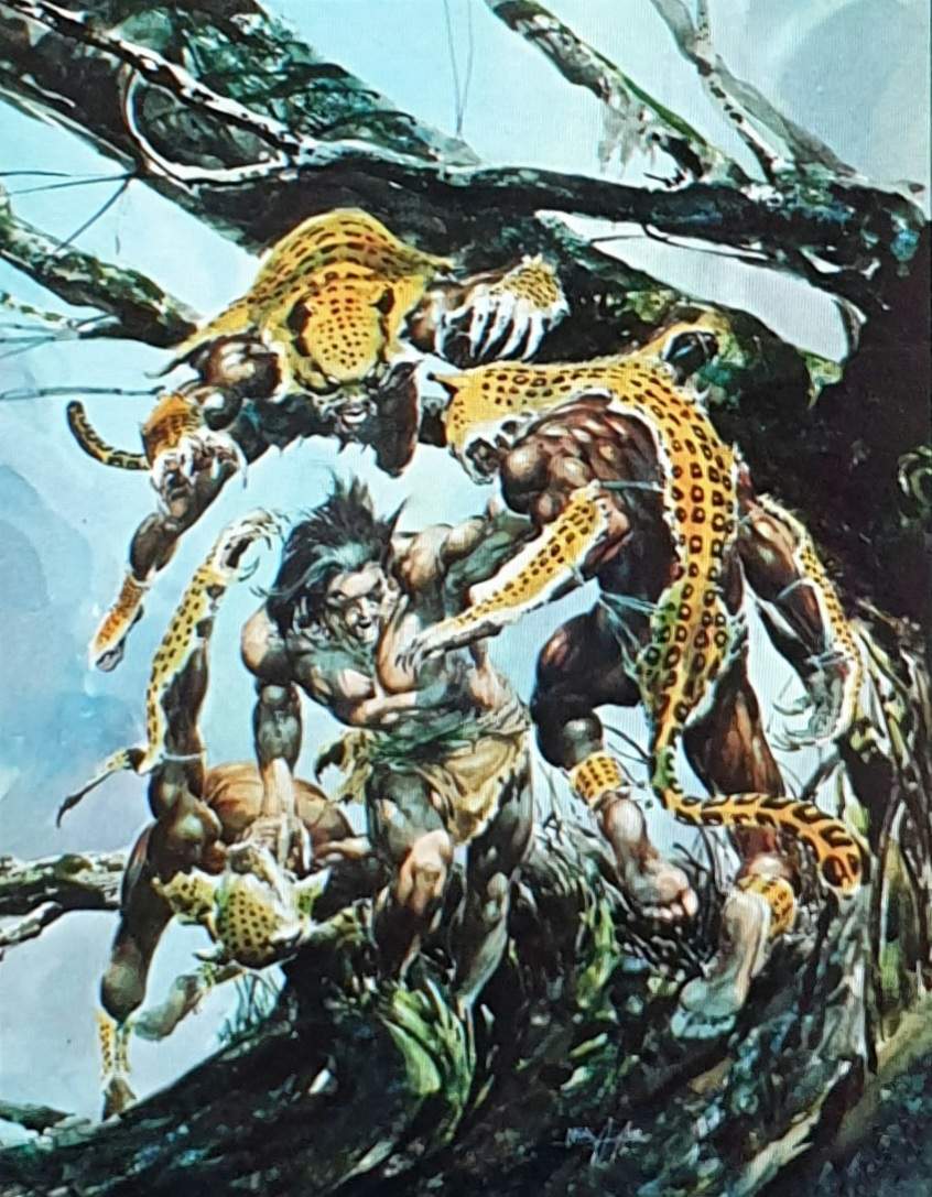 Solve TARZAN AND THE LEOPARD MEN #18 jigsaw puzzle online with 48 pieces