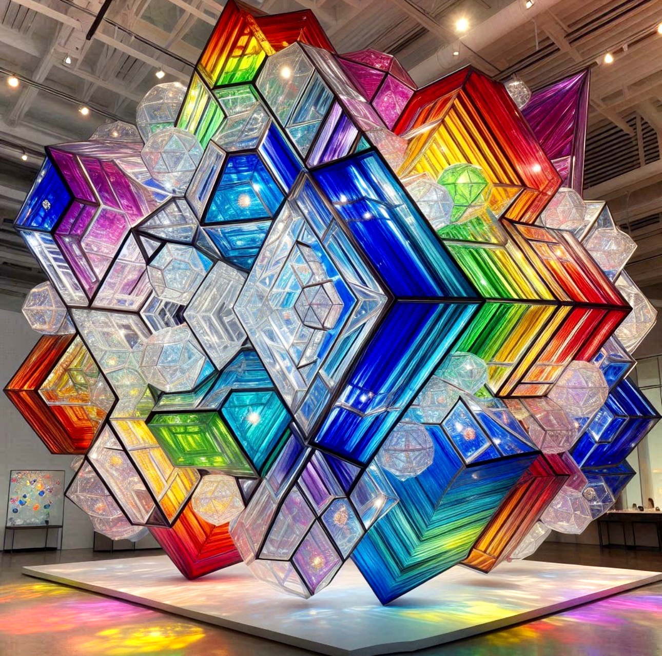 Solve Prismatic Fortress jigsaw puzzle online with 49 pieces