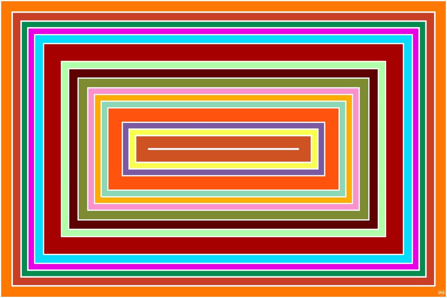 Solve Concentric Rectangles!! ~ M jigsaw puzzle online with 96 pieces