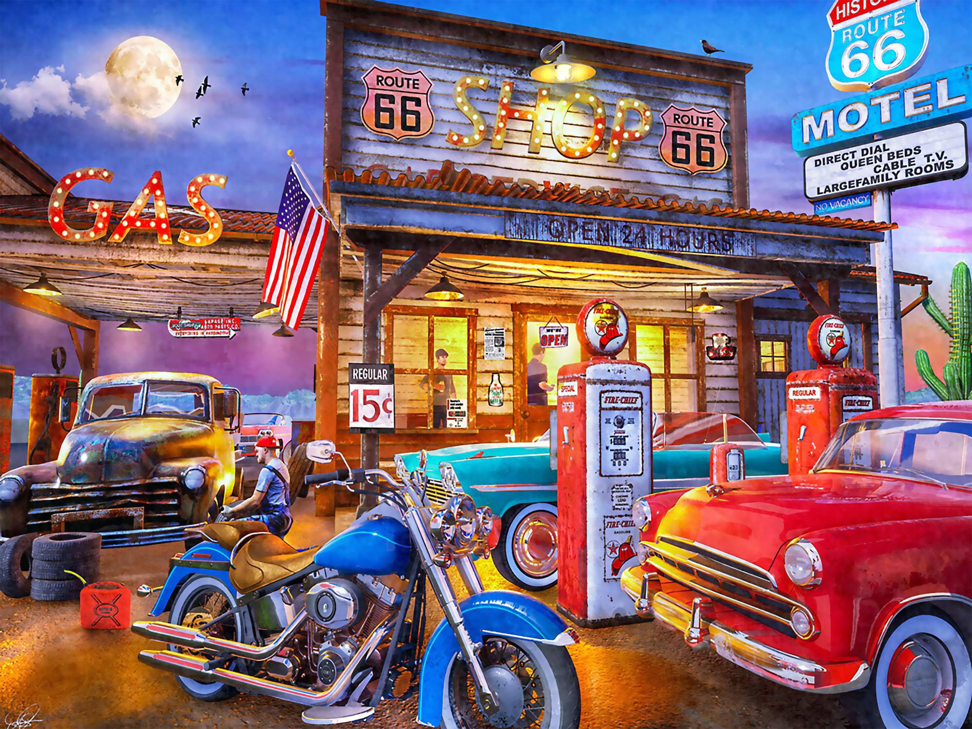 Solve ROUTE 66 jigsaw puzzle online with 352 pieces