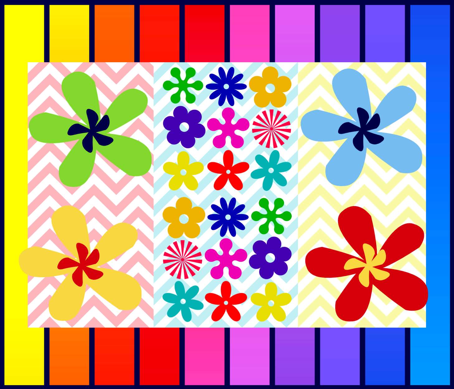 Solve Flower Patterns jigsaw puzzle online with 120 pieces