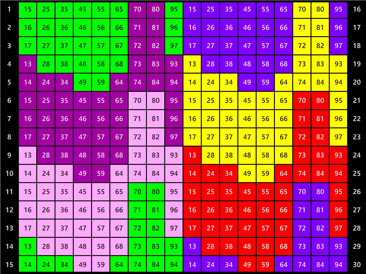 Solve Number 1262 tessellation 300 jigsaw puzzle online with 300 pieces