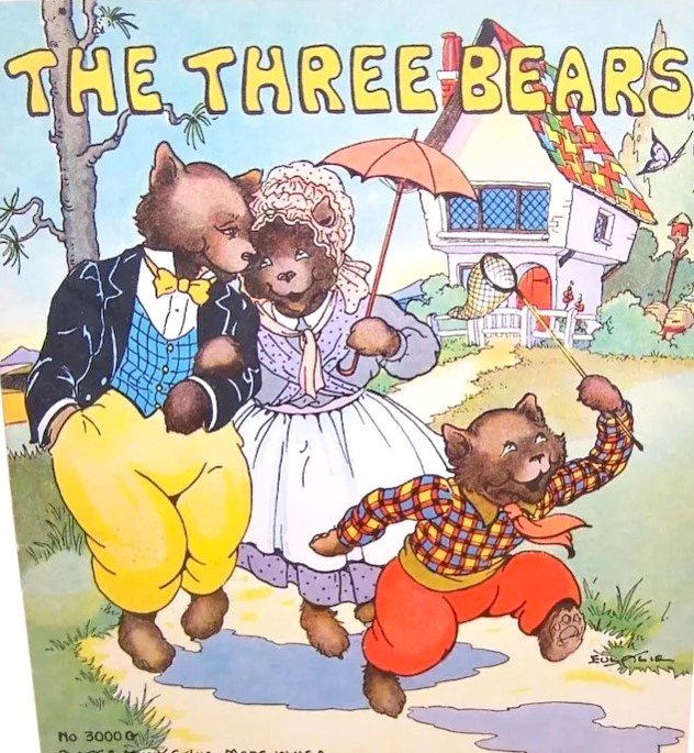 Solve Themes Vintage illustrations/pictures - The Three Bears jigsaw ...