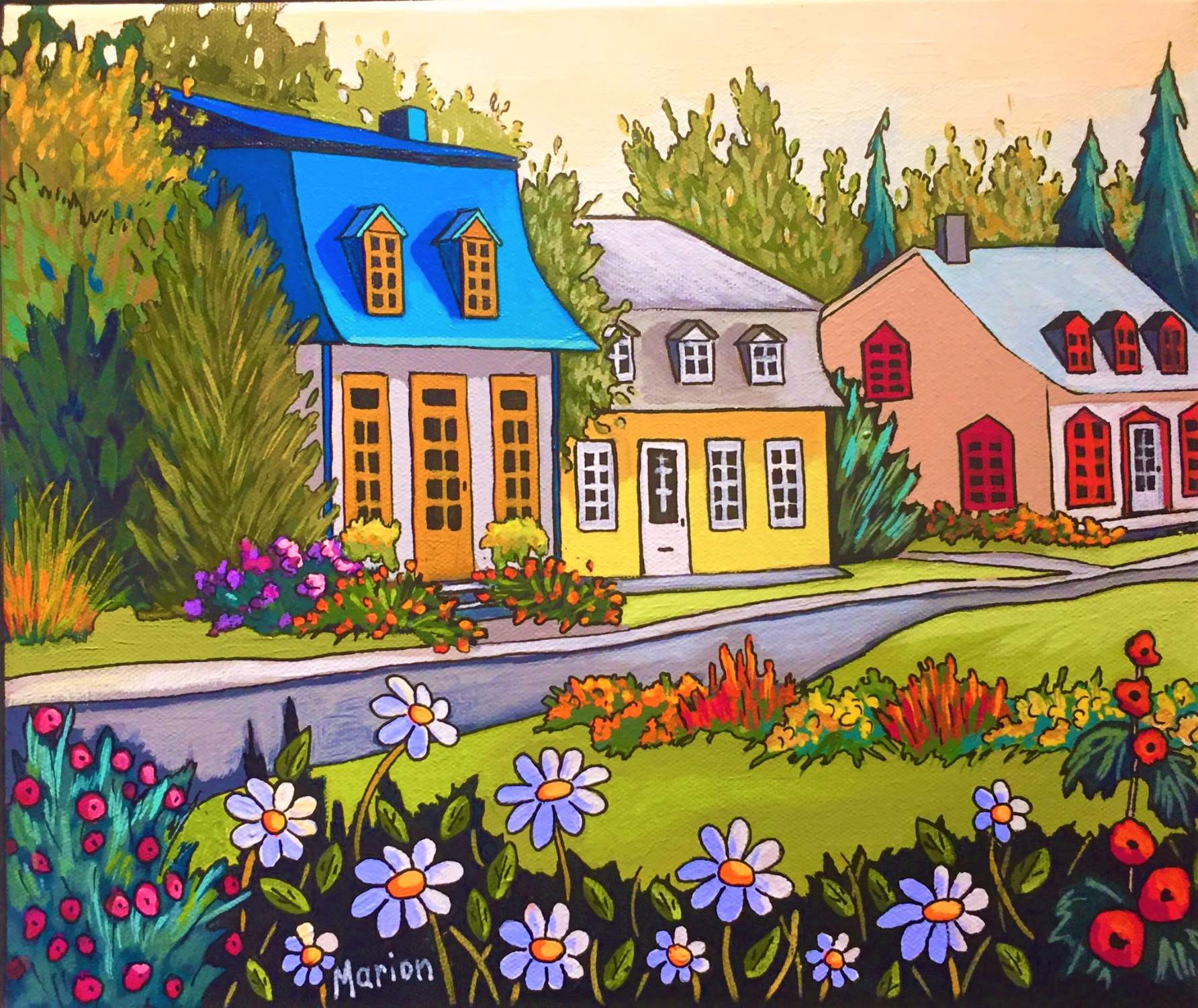 Solve Charming Homes jigsaw puzzle online with 340 pieces