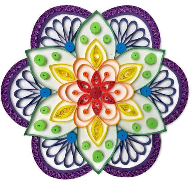 Solve Papercraft Mandela jigsaw puzzle online with 100 pieces