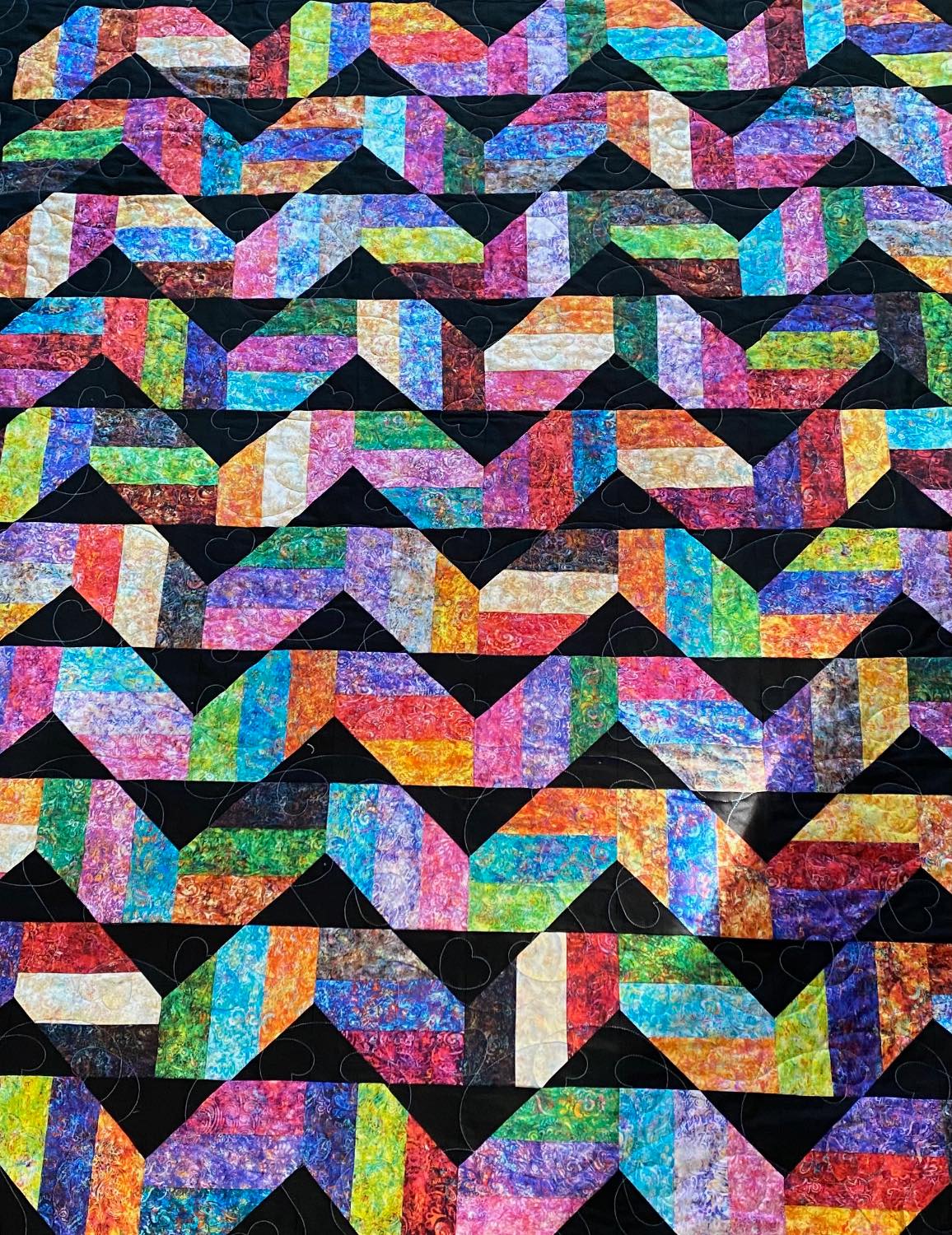Solve Logjam Quilt jigsaw puzzle online with 336 pieces