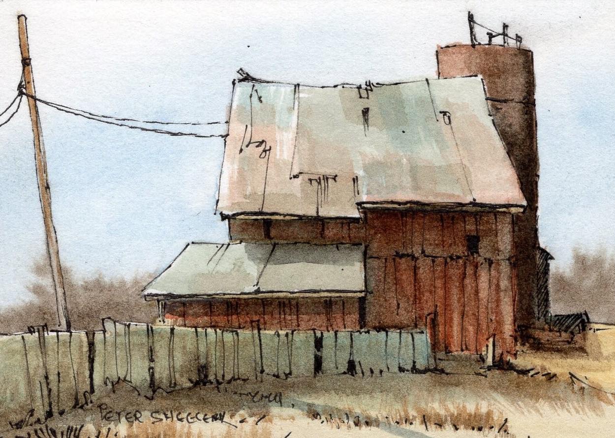 Solve Peter Sheeler - I was once red jigsaw puzzle online with 165 pieces