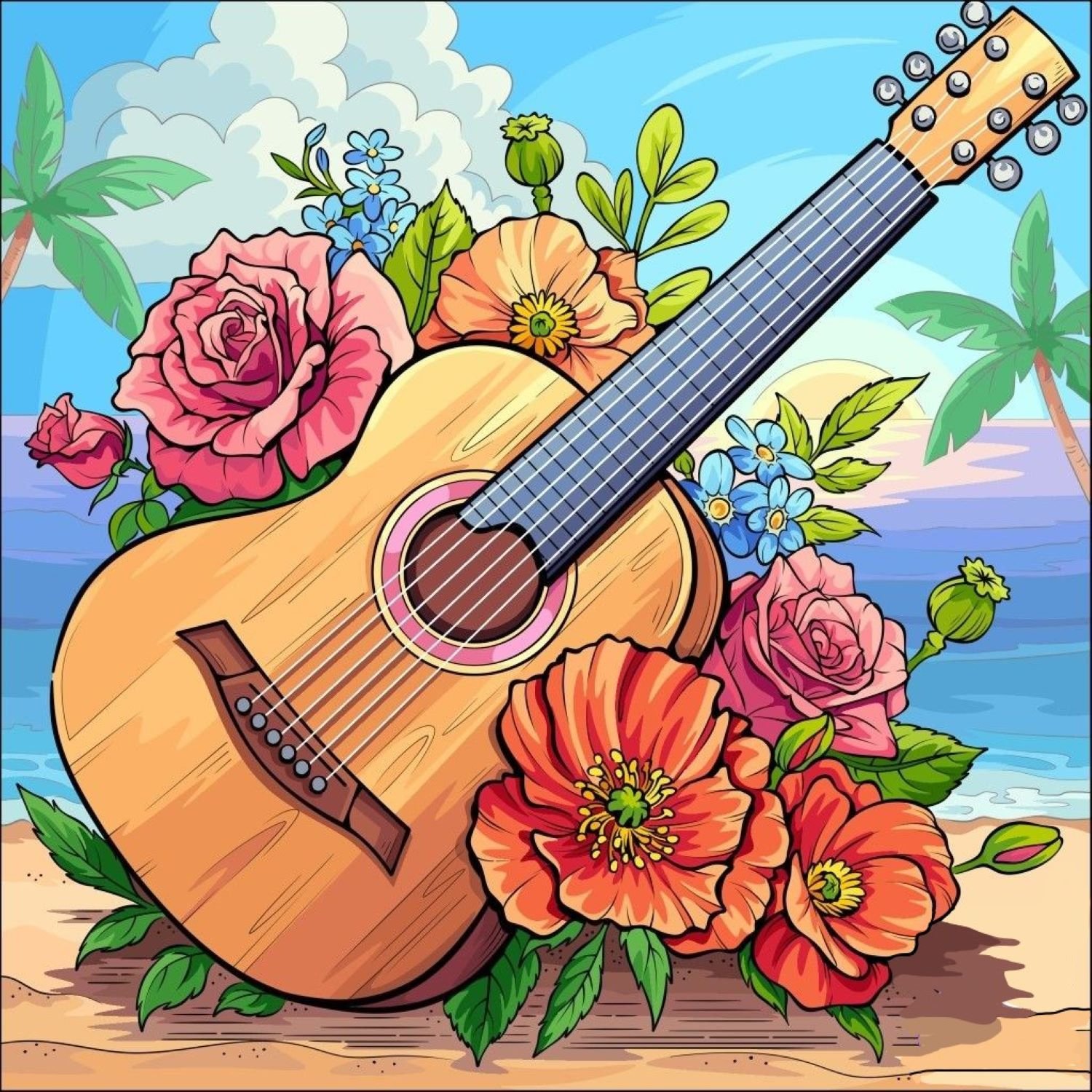 Solve Bold & Bright Colors Series jigsaw puzzle online with 306 pieces