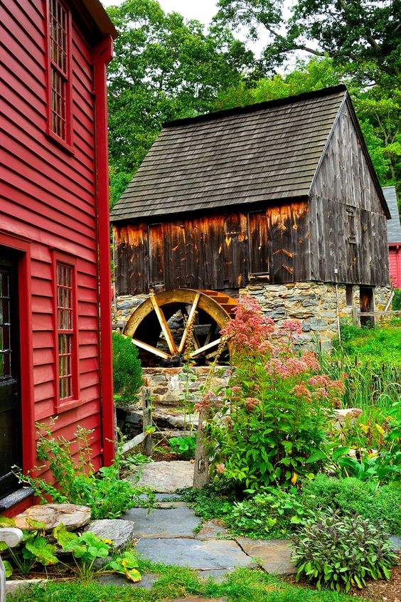 Solve Grist Mill at the Gilbert Stewart birthplace, Rhode Island jigsaw ...