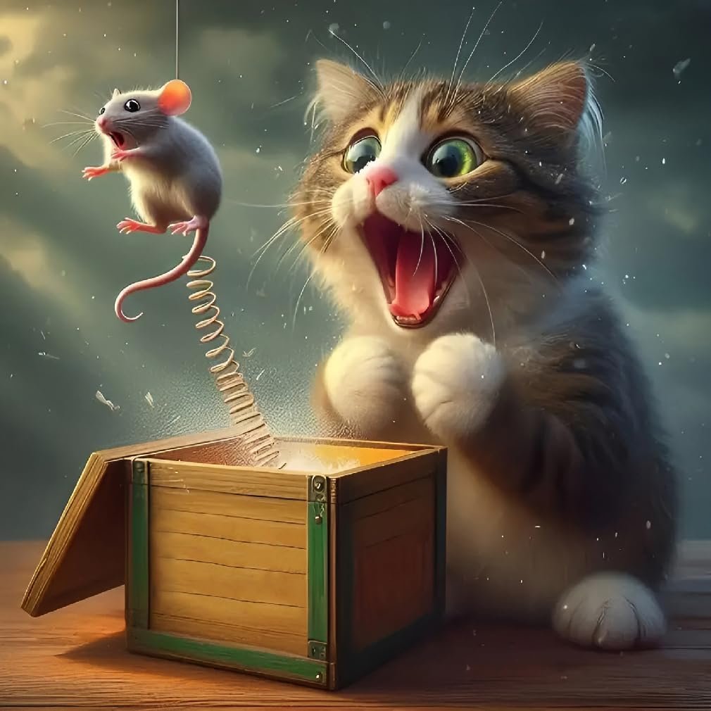 Solve Mouse In The Box jigsaw puzzle online with 256 pieces