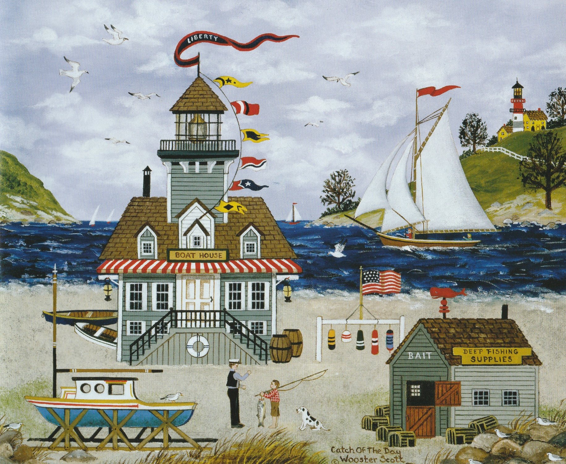 Solve Catch of the Day {Jane Wooster Scott} jigsaw puzzle online with ...