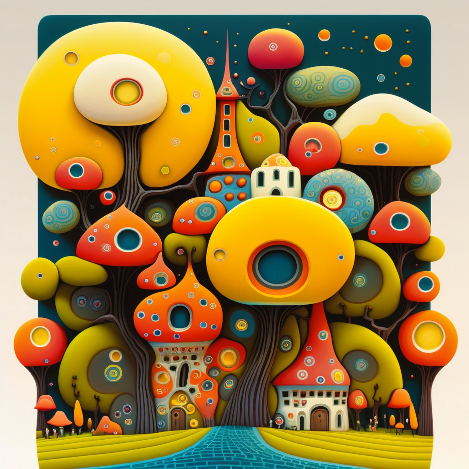 Solve The tiny world jigsaw puzzle online with 600 pieces