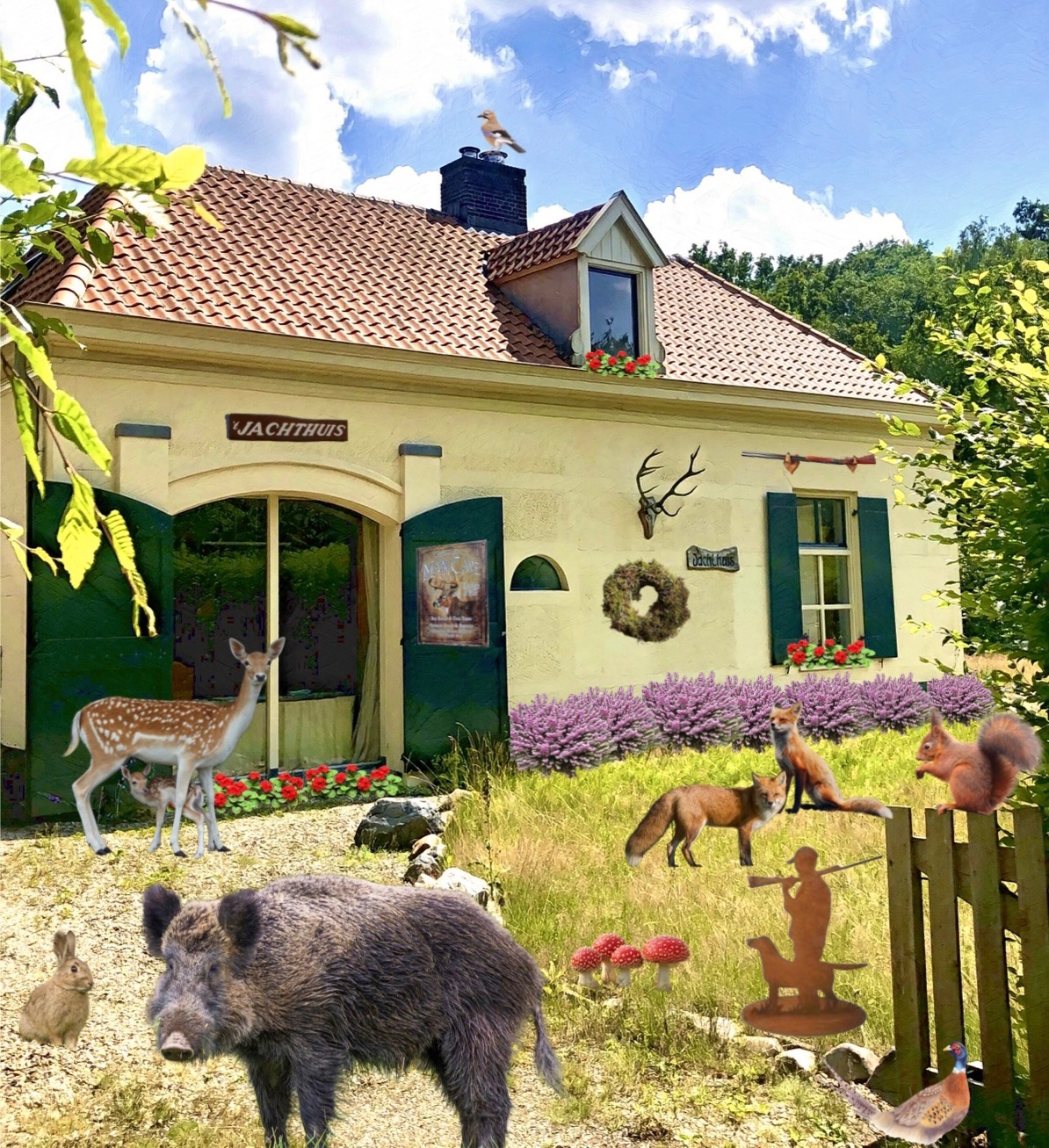 Solve In ‘t bos jigsaw puzzle online with 196 pieces