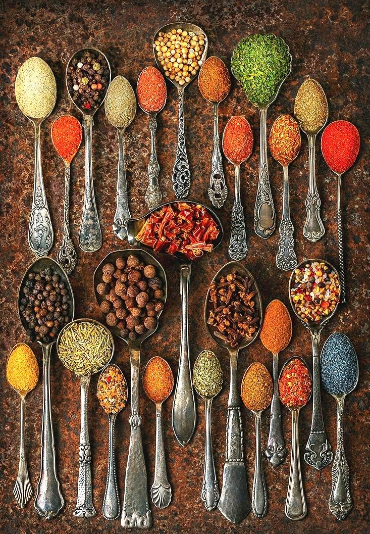 Solve Spices of the World jigsaw puzzle online with 35 pieces