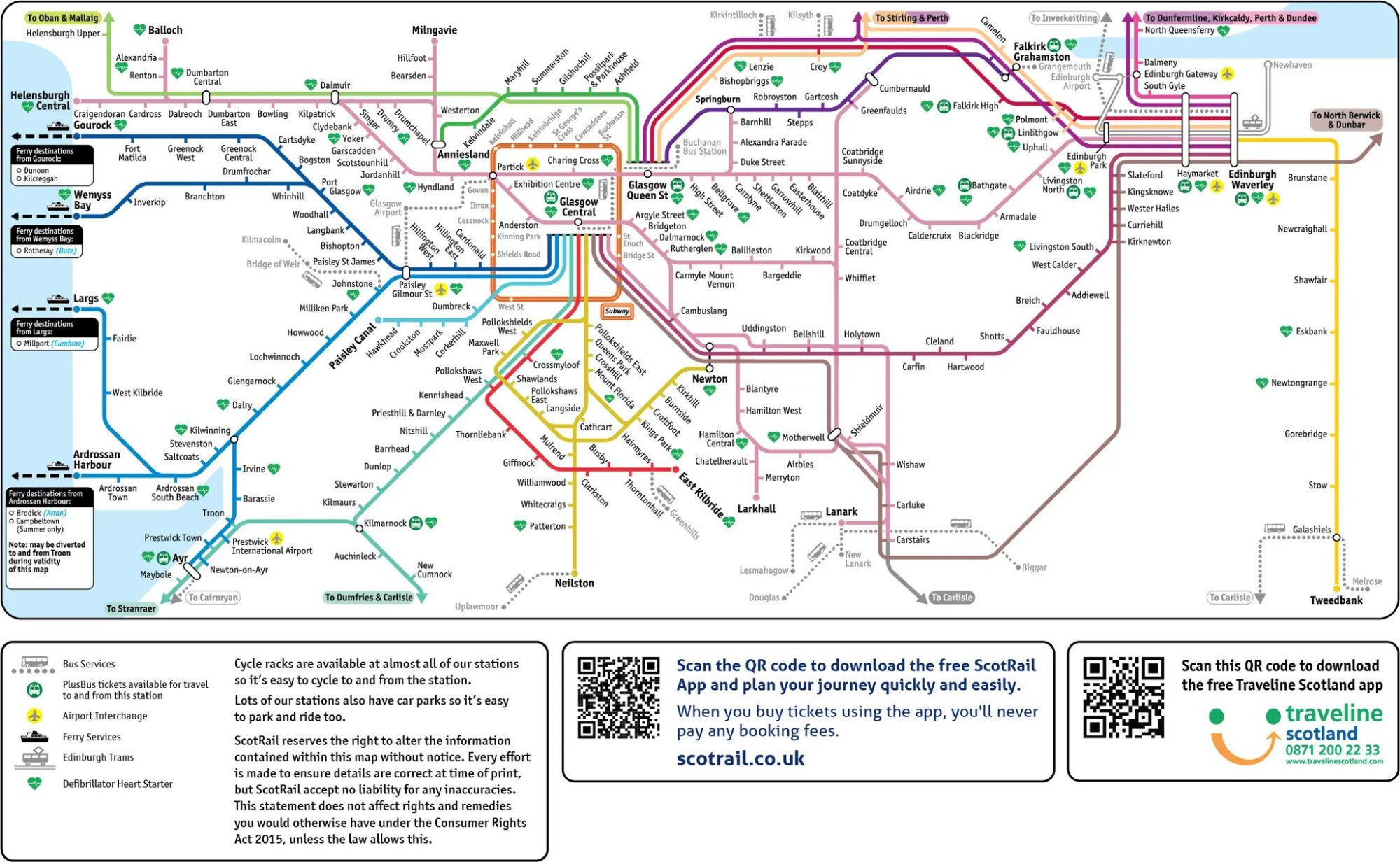 Solve Scotland Rail Map jigsaw puzzle online with 600 pieces