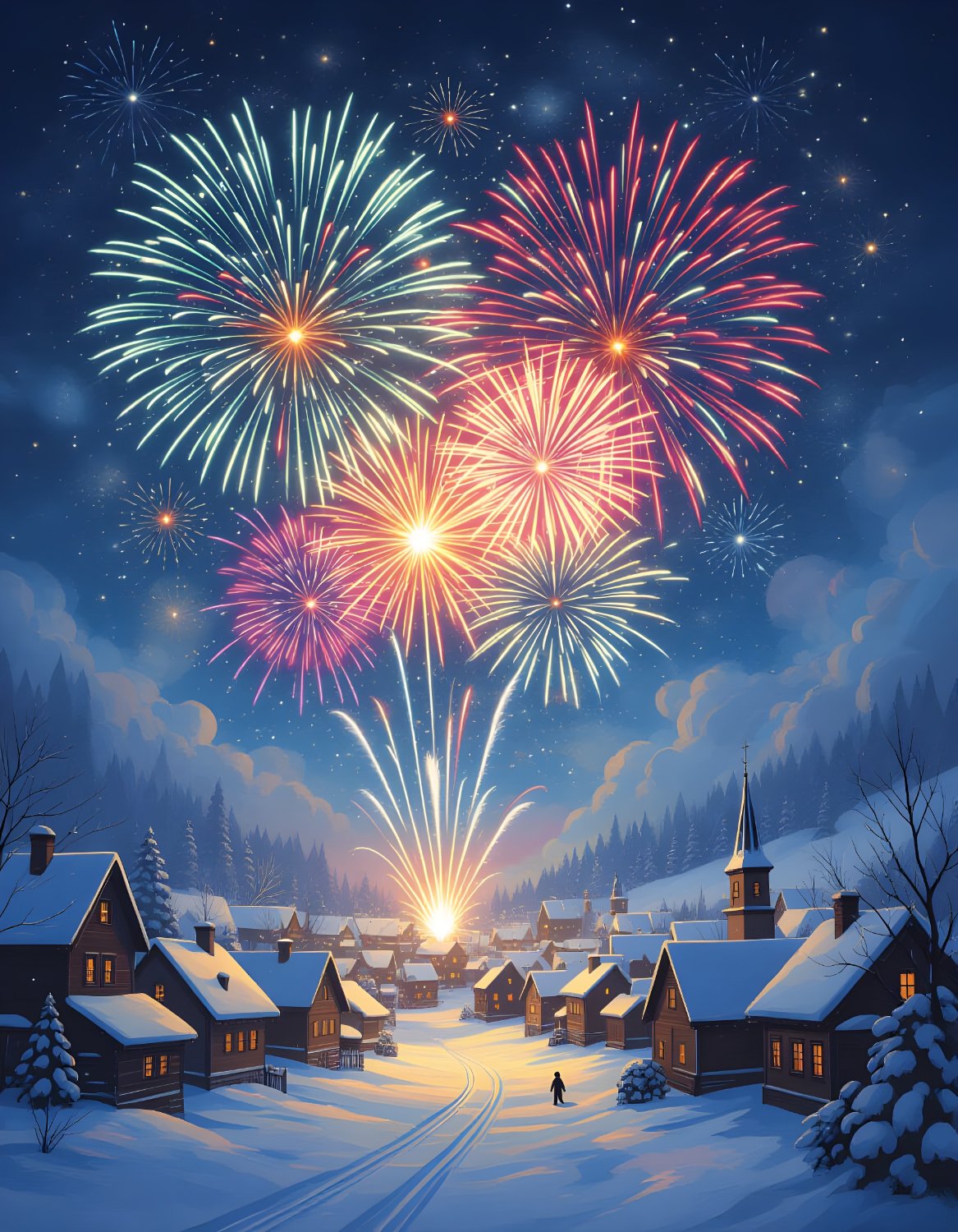 Solve Happy New Year! jigsaw puzzle online with 80 pieces