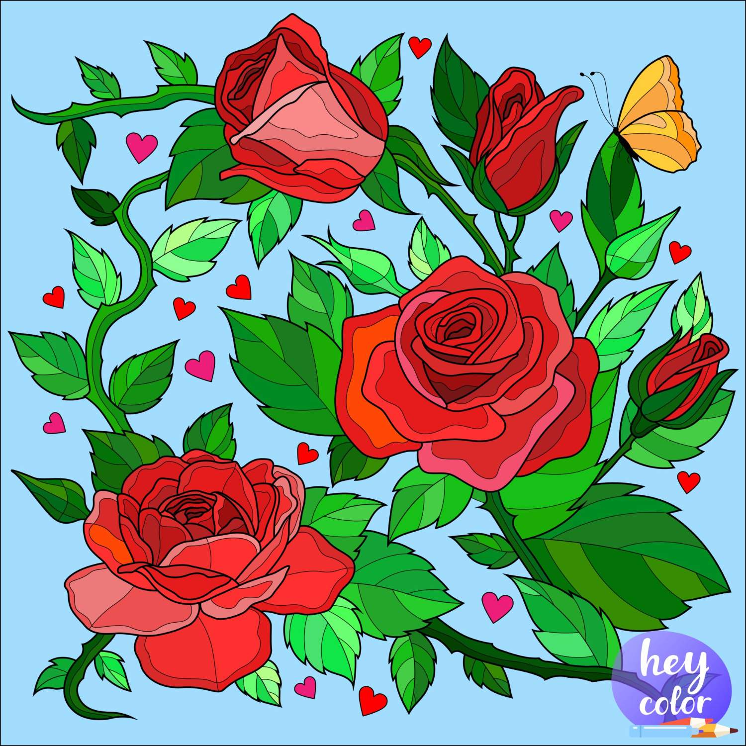 Solve PUZZLE - Red Roses jigsaw puzzle online with 196 pieces