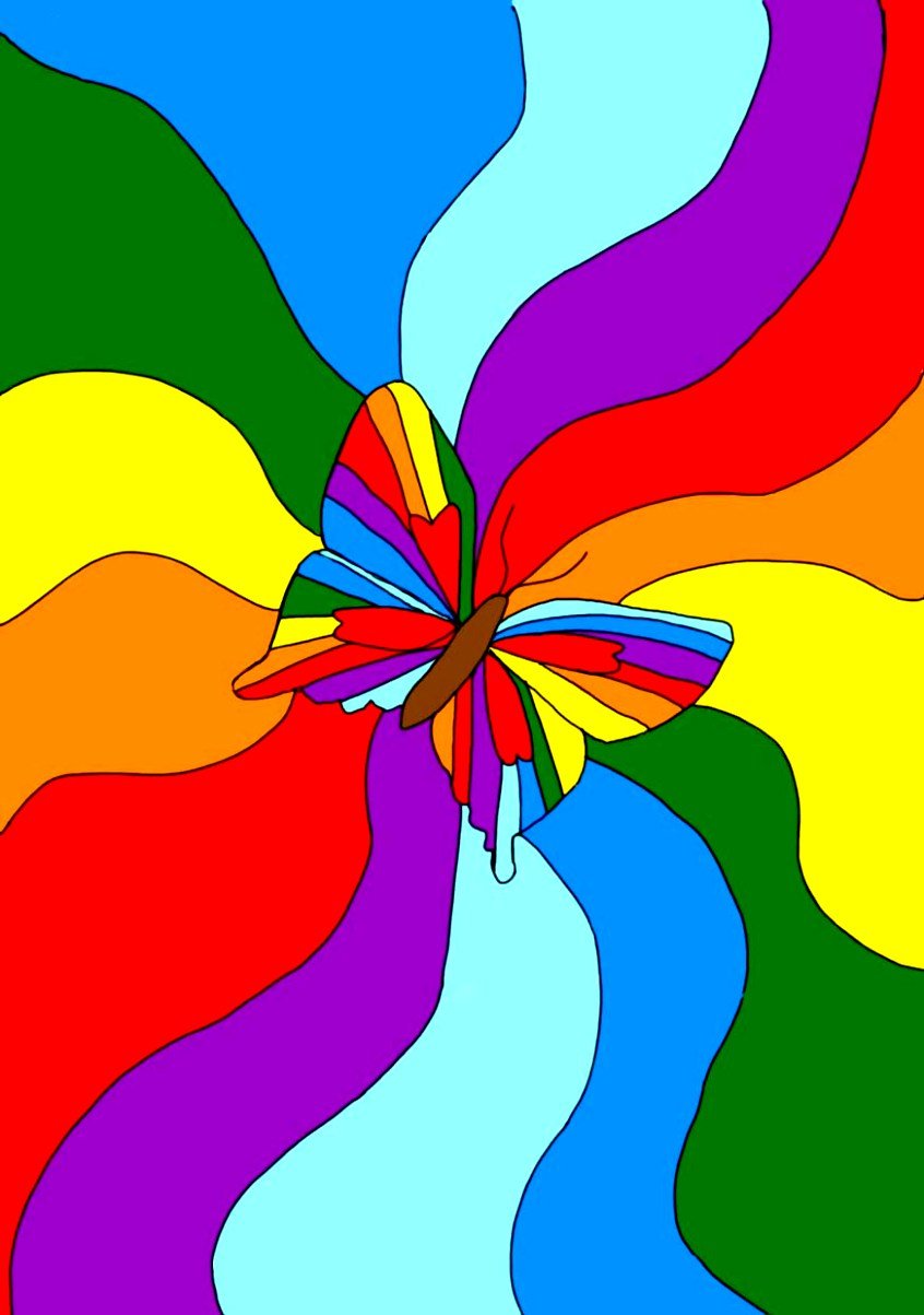 Solve Butterfly jigsaw puzzle online with 70 pieces