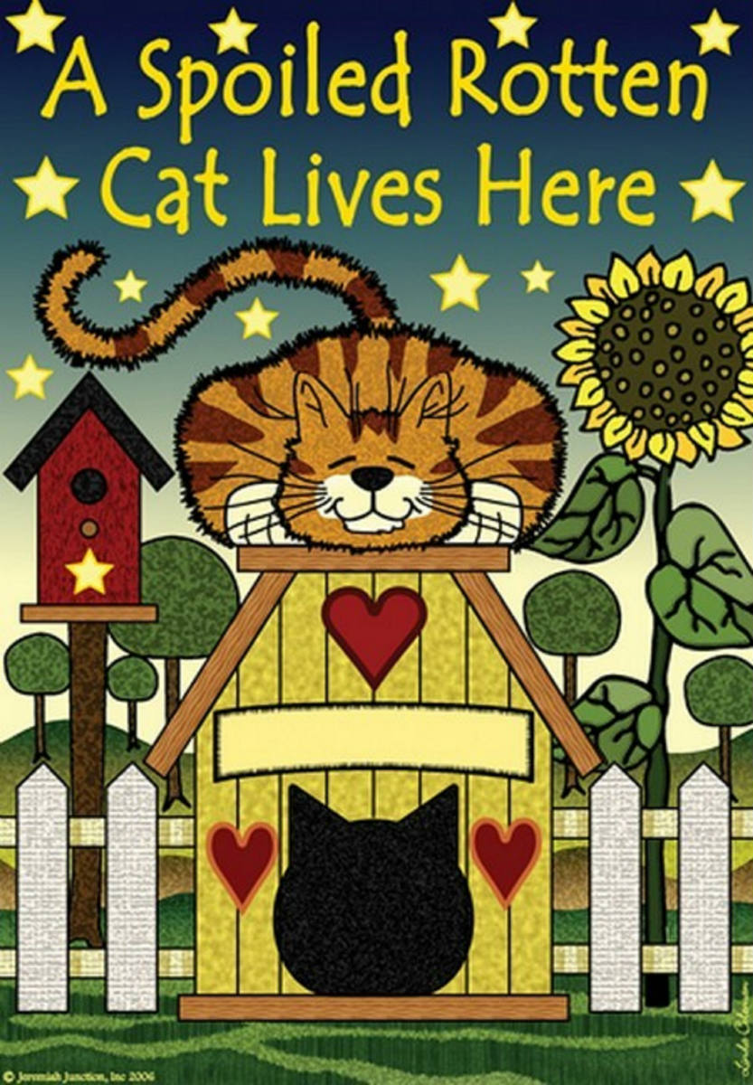 Solve Spoiled Rotten Cat jigsaw puzzle online with 280 pieces