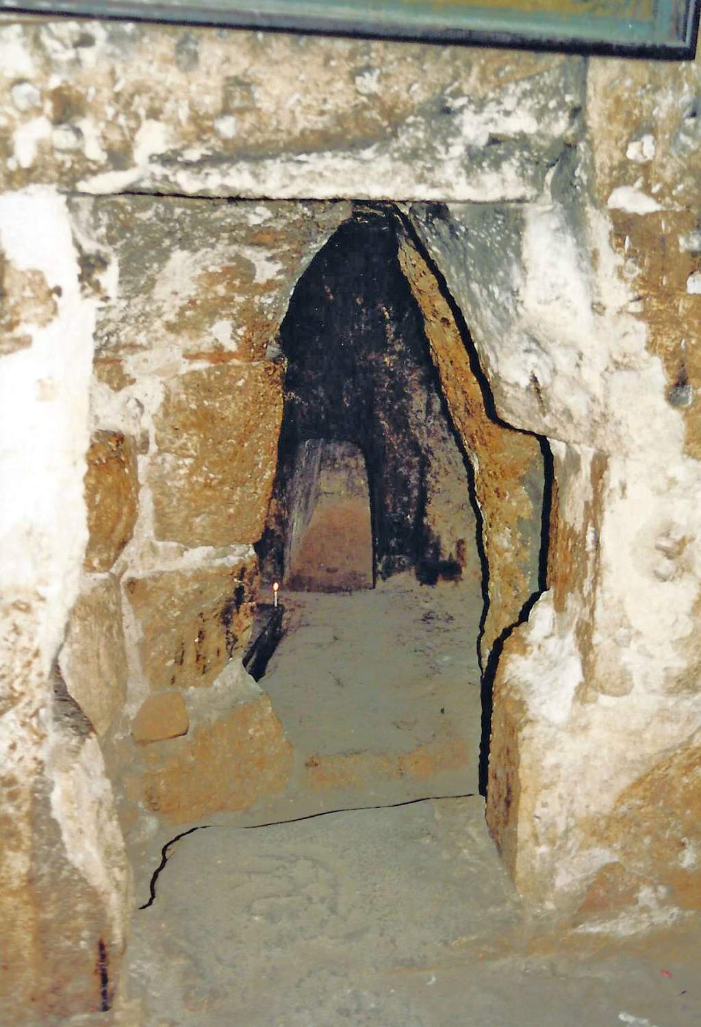 Solve A 110, scene 12 ancient Jewish burial vault in basement wall of ...