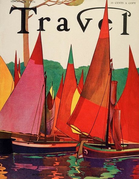 Solve Vintage Magazine Cover - Travel, September 1934 jigsaw puzzle ...
