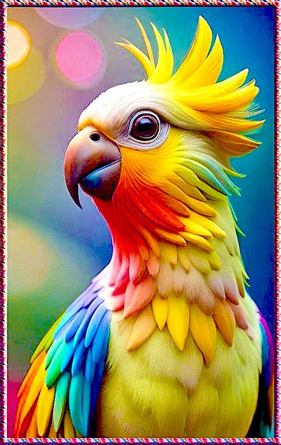 Solve Попугай. jigsaw puzzle online with 60 pieces