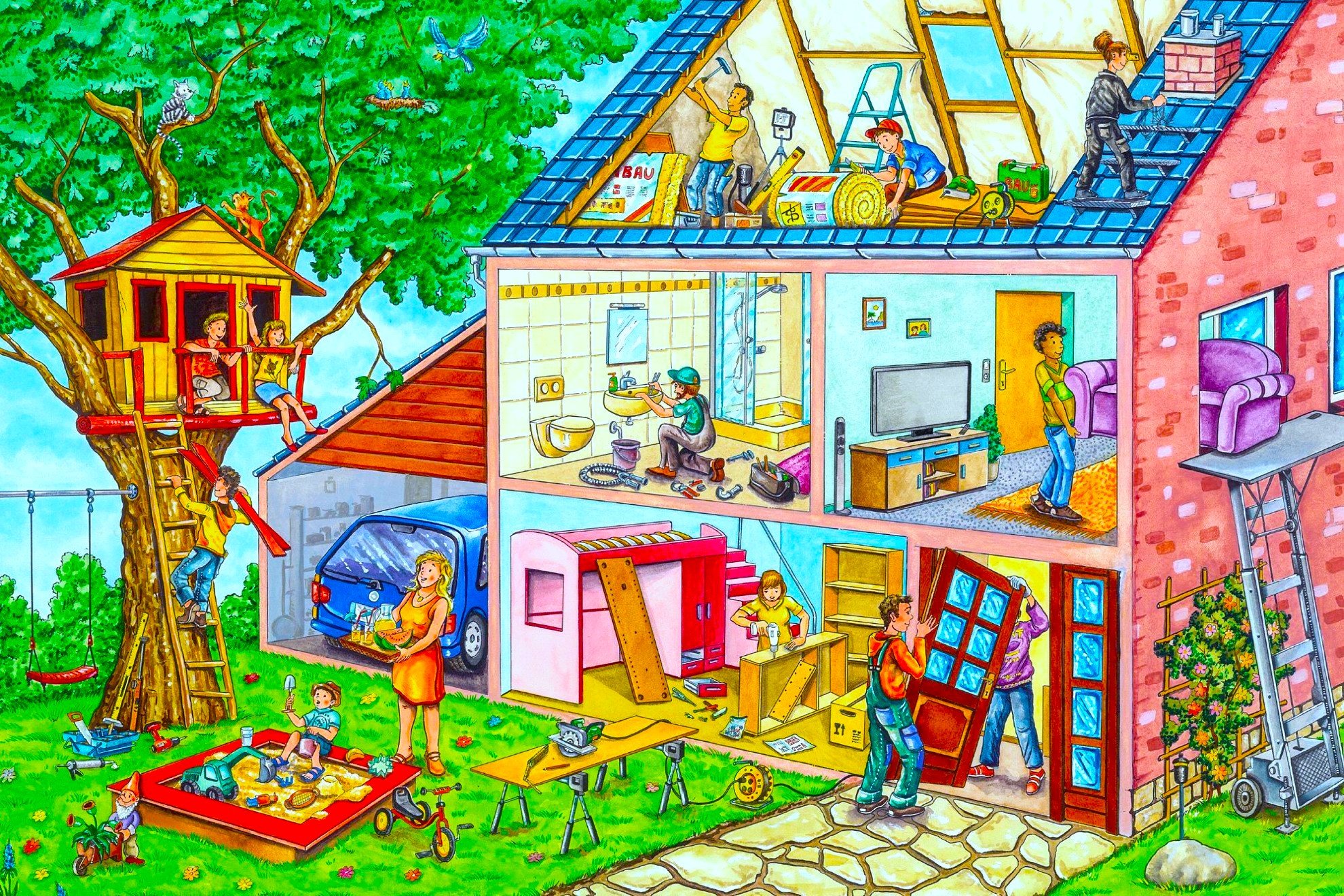 Solve Home Improvement jigsaw puzzle online with 600 pieces