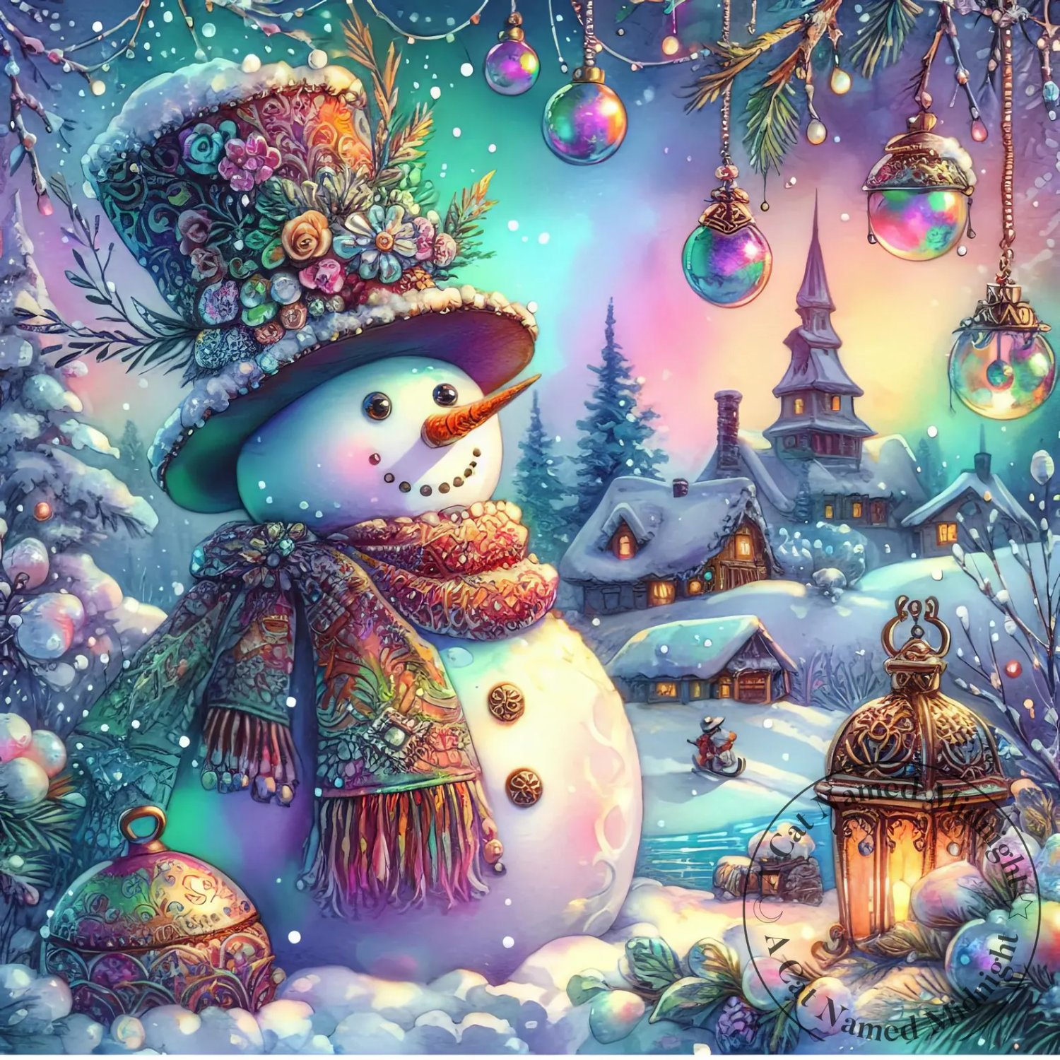 Solve Snowman 2 jigsaw puzzle online with 81 pieces