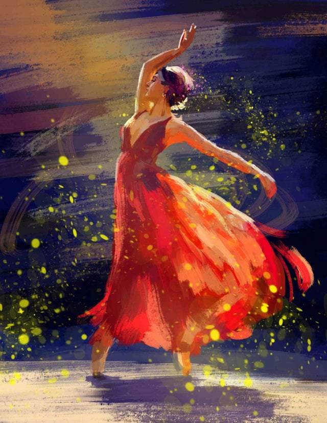 Solve The Dancer jigsaw puzzle online with 80 pieces