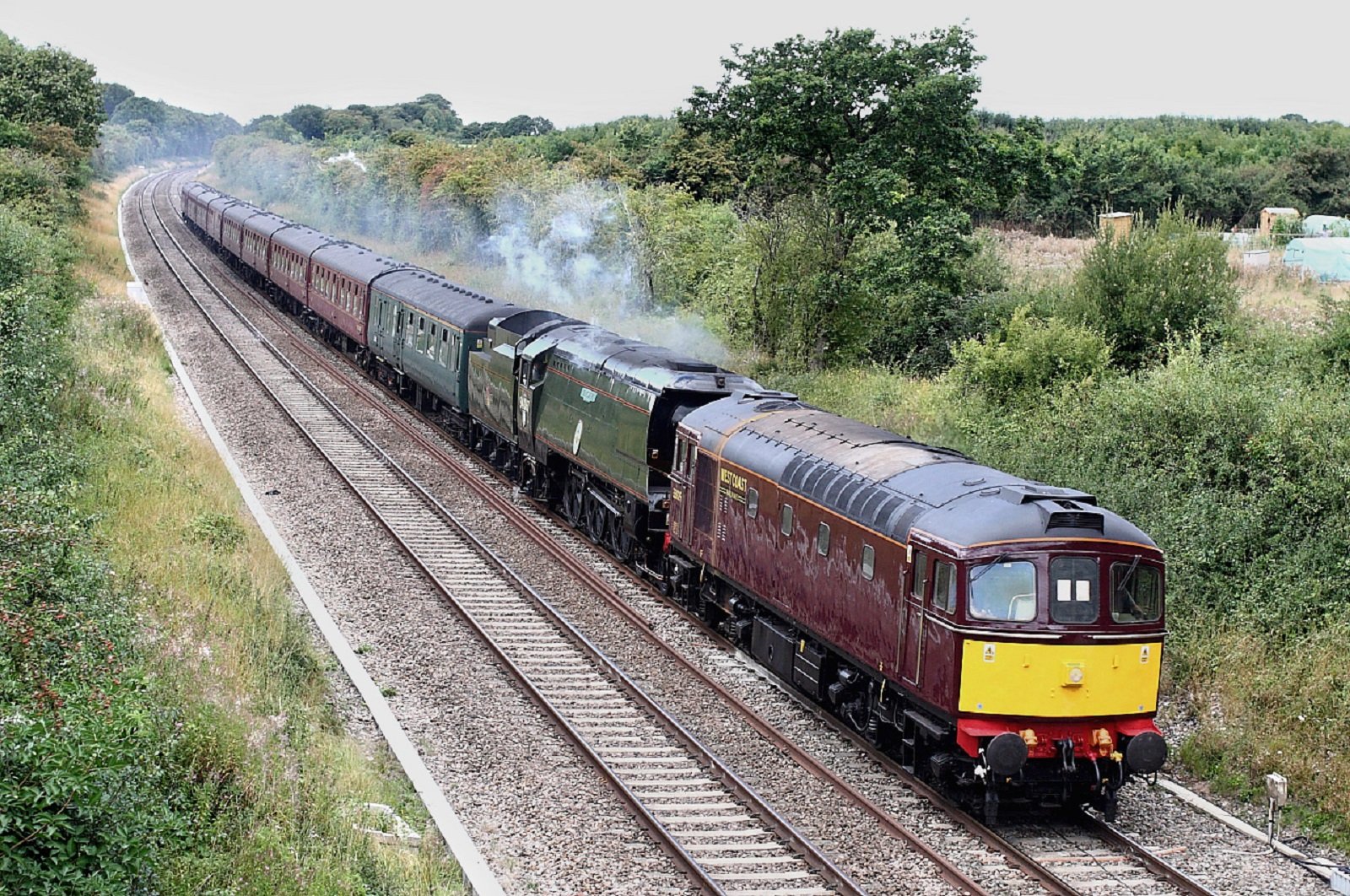 Solve West Coast Railways Class 33 33029 and SR West Country Class 4-6 ...