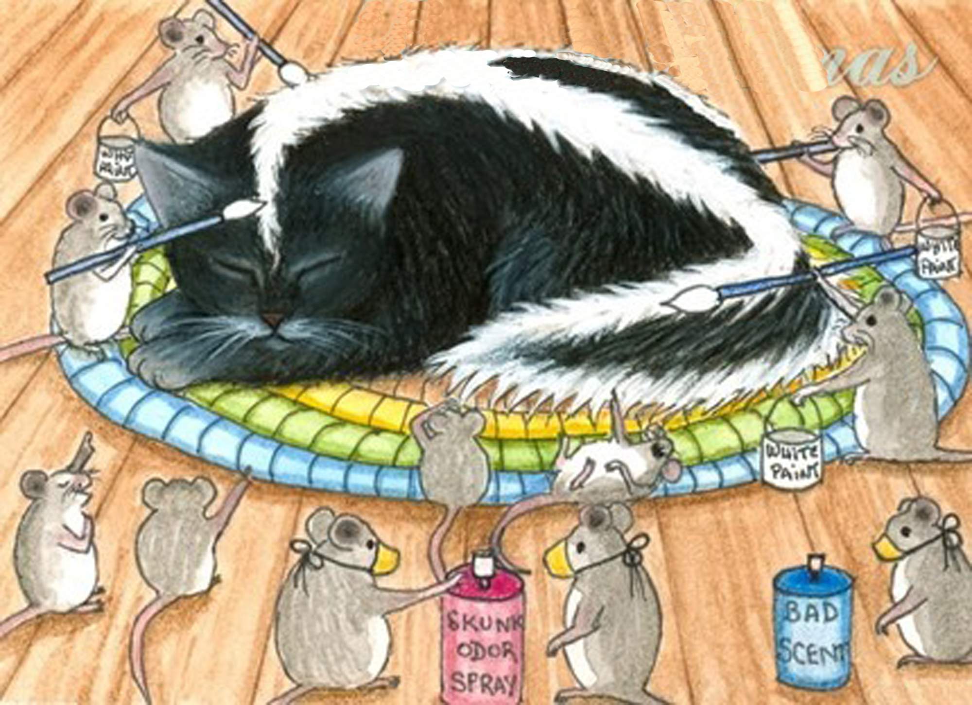 Solve Skunk Art jigsaw puzzle online with 560 pieces