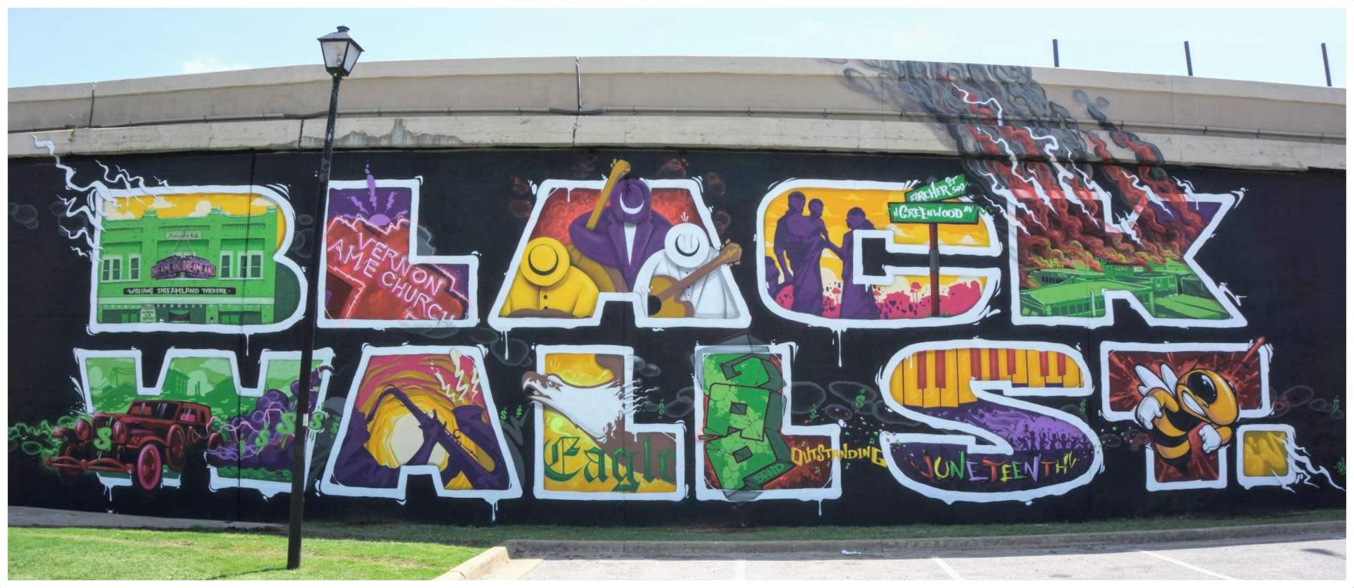 Solve Black Wall Street mural, Tulsa, Oklahoma ~ Greenwood Art Project ...
