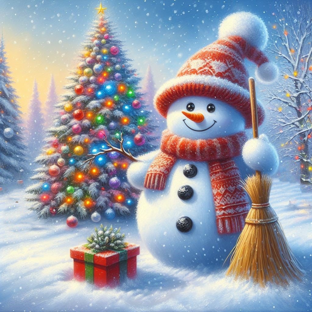Solve Snowman jigsaw puzzle online with 64 pieces