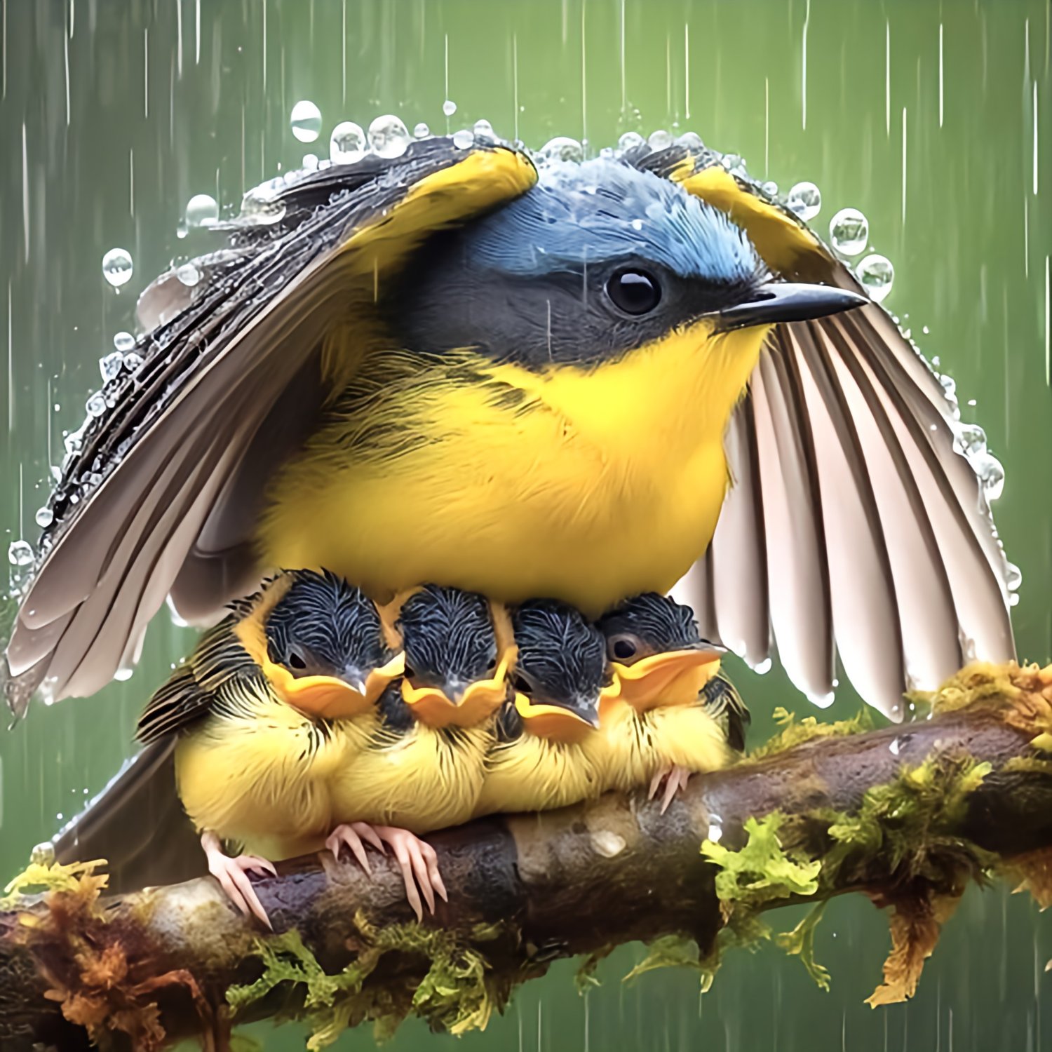 Solve Mother stands for comfort jigsaw puzzle online with 400 pieces