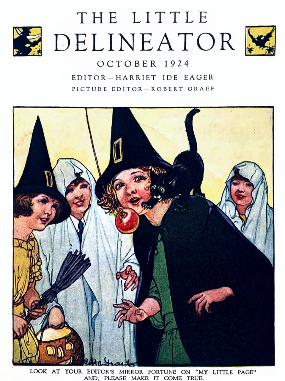 Solve The Little Delineator. Oct 1924, cover by Robert Arthur Graef ...