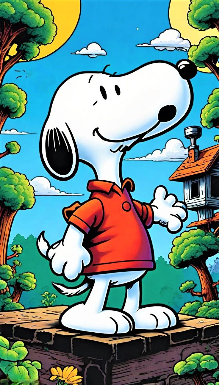 Solve Snoopy jigsaw puzzle online with 60 pieces